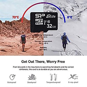 Silicon Power Elite 32GB MicroSD Card with Adapter (2 MicroSD + 1 Adapter)