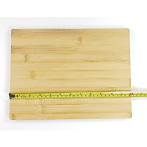 (Set of 12) 12x9" Bulk Plain Rectangular Blank Bamboo Cutting Boards