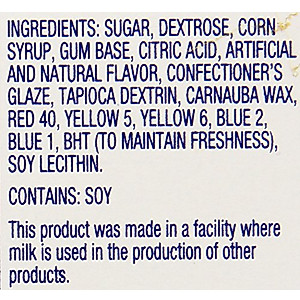 Rain-blo Bubble Gum Balls, 1.7 Ounce Tube, Pack of 24