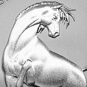 2022 P 1 oz Silver Australian Brumby Horse Brilliant Uncirculated (in Capsule) with a Certificate of Authenticity $1 Seller BU