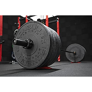 HD Bumper Plates 2" (Single) - One (1) 10 LB Single Rubber Weight Plate in Pounds (LB) for Olympic Barbells - Ideal for Cross-Training, Weightlifting, Fitness and Gym Weights (10lb (Single Plate))
