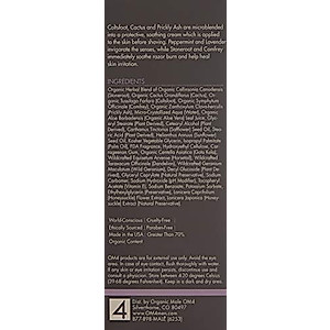 Organic Male OM4 Shave: Soothing Herbal Shaving Emulsion - Mens Grooming Preshave Oil, Shave Cream, Hydrating Mask all-in-one