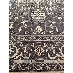 8' x 10' Gray New OUSHAK Rug Handmade Wool Capret#75795