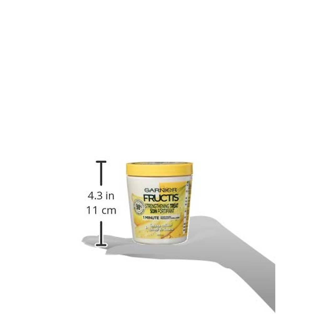 Garnier Hair Care Fructis Strengthening Treat 1 Minute Hair Mask With Banana Extract, 13.5 Fluid Ounce