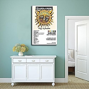 Sublime Poster 40oz. to Freedom Music Album Poster Canvas Poster Wall Art Decor Print Picture Paintings for Living Room Bedroom Decoration Unframe:12x18inch(30x45cm)