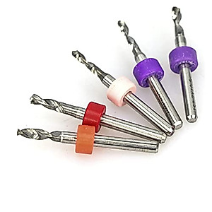 VIEUE Drill Bits PCB Drill Bits 10pcs 2.1-3.0mm 1/8" Shank Tungsten Carbide Gun Drill for PCB Printed Circuit Board Drilling Tools (Color : PCB2.65 10PCS)