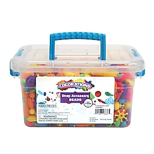 1000+ Snap Pop Beads for Girls Toys - Kids Jewelry Making Kit Pop-Bead Art and Craft Kits DIY Bracelets Necklace and Rings Toy for Age 3 4 5 6 7 8 Year Old (Large)