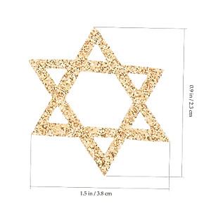 MERRYHAPY Unique Jewish Decorations for Hanukkah 50pcs Star Hanukkah Party Favor