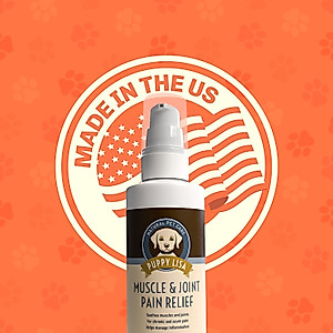 Muscle and Joint Pain Relief Cream for Dogs - Quick Absorption Liniment for pain relief for dogs - Made in USA with Natural Ingredients - For Acute and Chronic Arthritis Pain - Dog Joints Pain Relief