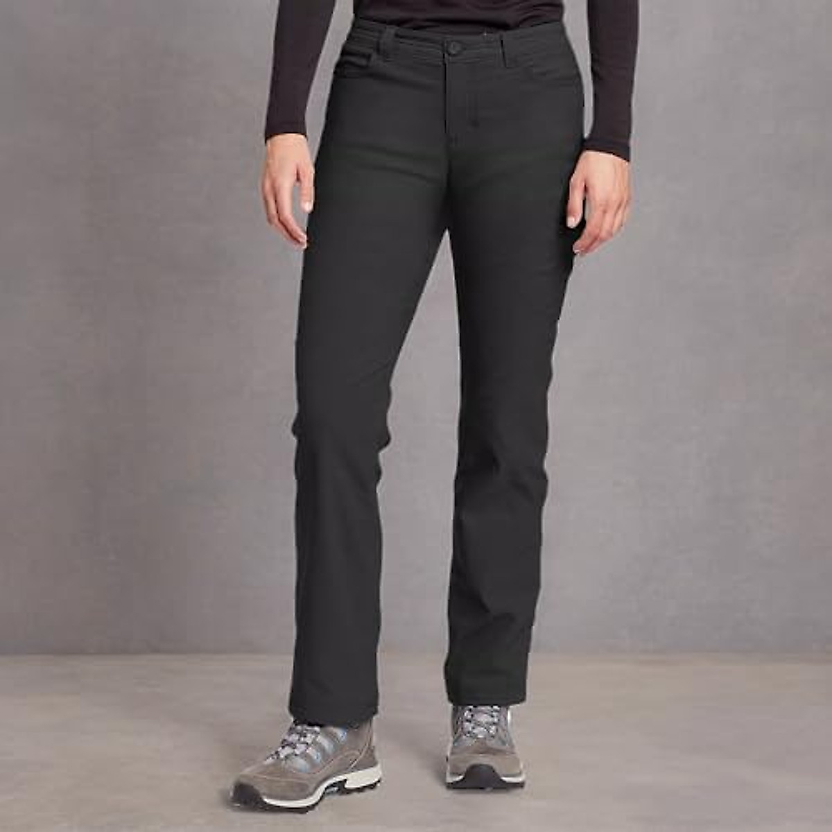 Eddie Bauer Women's Rainier Lined Pants, Black, 8, Hiking Pants