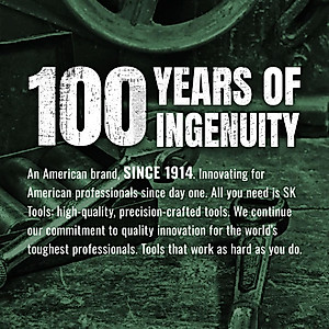 SK 3/8" Drive Socket Set, SAE Sockets, 13-Piece, 1/4" to 1", SuperKrome Finish, Premium CR-V Construction, with Aluminum Socket Organizer