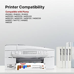 225 226 Ink Cartridge Combo Pack PGI-225 CLI-226 Compatible Replacement for Canon 225 226 Ink to use with Pixma MX882 MG6220 MG5320 MX892 MG5220 (5 Pack)