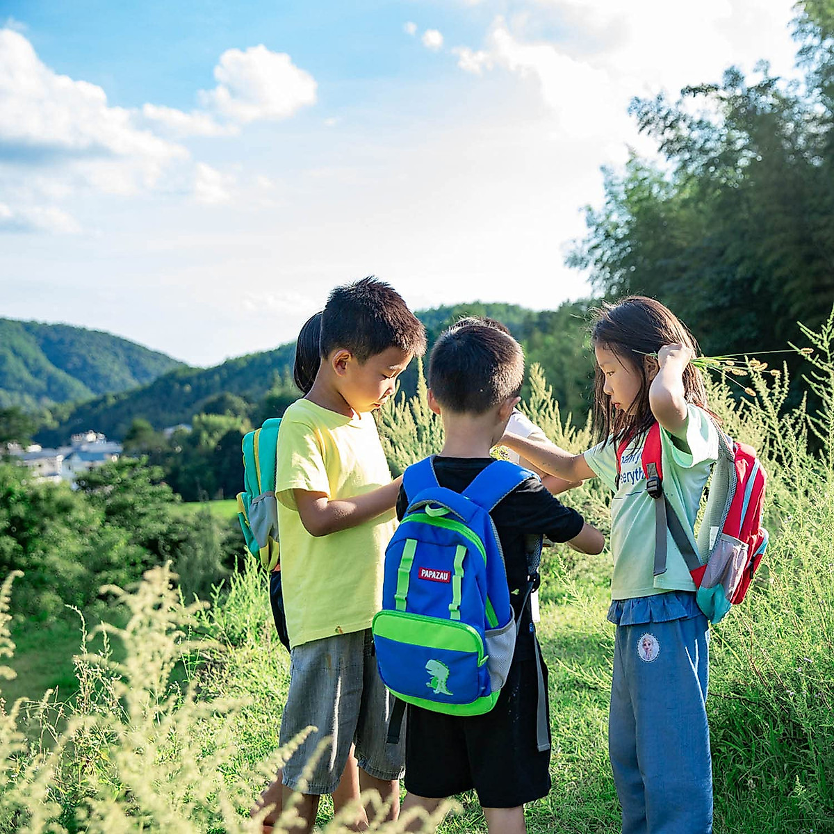 PAPAZAU Kids Toddler Backpack Cute Zoo Animal Dinosaur Unicorn Backpack for Preschool, Kindergarten Boys and Girls (Black)