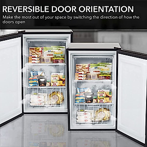 Whynter CUF-301BK 3.0 Cubic feet Energy Star Upright Freezer with Lock Black Bundle with 2 YR CPS Enhanced Protection Pack