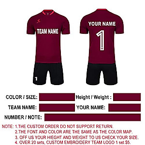 KELME Men Team Soccer Jersey and Shorts, Youth Shirts Soccer Uniform Kit, Adult Indoor Turf Sport Outfit (Dark Blue,Medium)