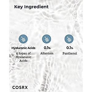 COSRX Hydrium Watery Toner, 150ml / 5.07 fl.oz | Hyaluronic Acid Moisture Toner | Korean Skin Care, Animal Testing Free, Paraben Free