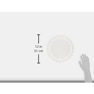 Amscan Doilies, 12", White