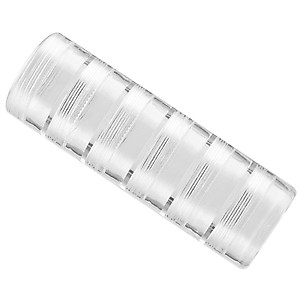 MUKLEI 10 Sets 6 Layer Cylinder Stackable Plastic Bead Containers, 10G/10ML Stackable Round Plastic Containers Makeup Sample Containers for Buttons, Beads, Small Items