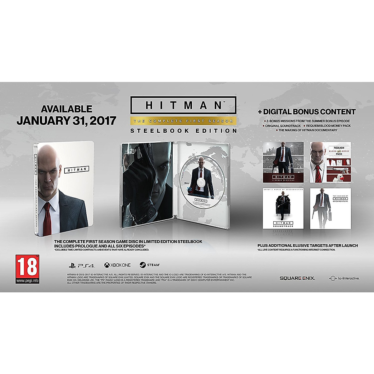 Hitman: The Complete First Season Steelbook Edition (Xbox One) UK IMPORT