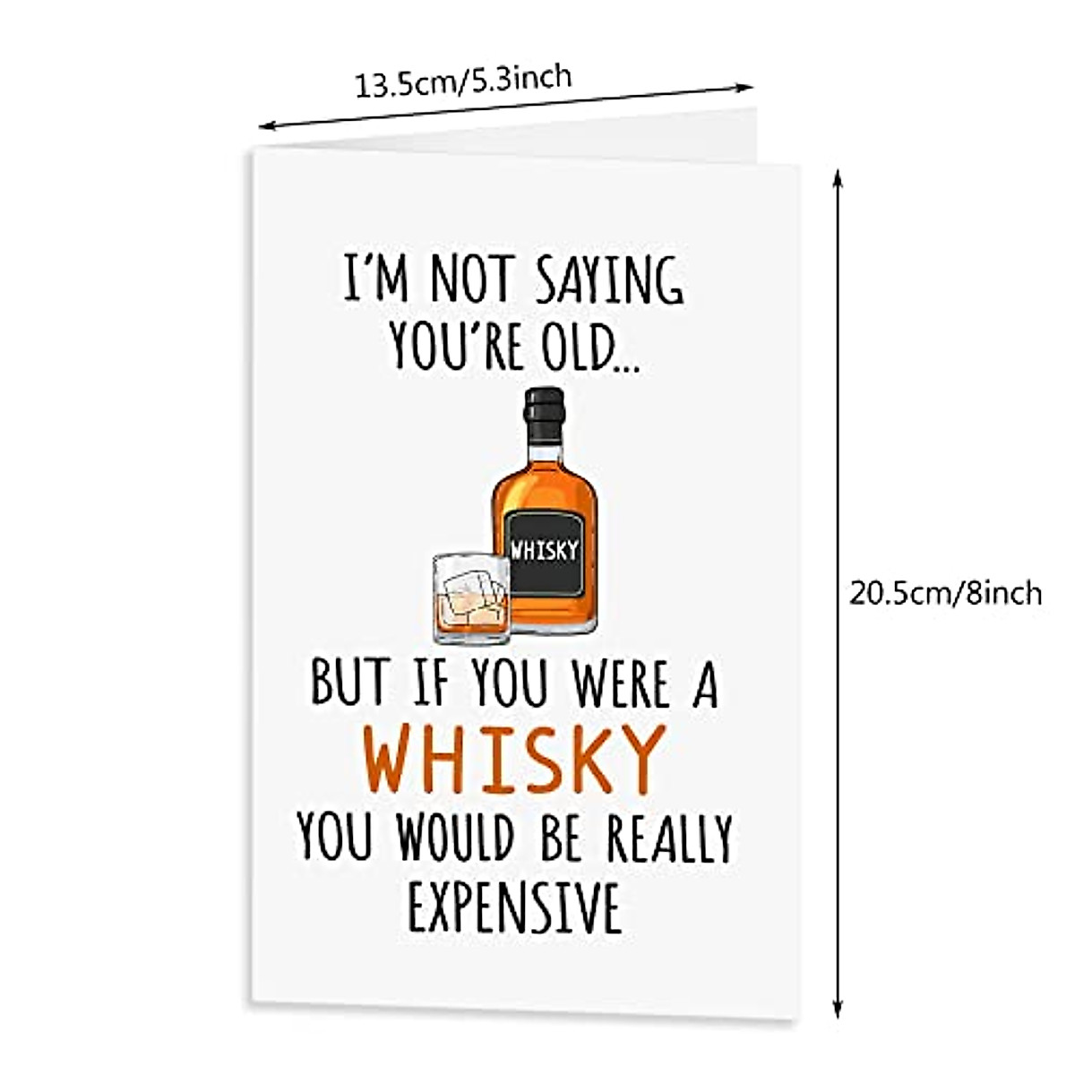 30th 40th 50th 60th Birthday Card for Women Men - Funny Bday Greeting Card for Friend Brother Son, Gag Card Gifts for Him