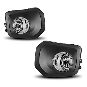 AUTOWIKI Fog Light Assembly For Toyota Tacoma 2016-2023 (Fits SR, SR5 Model Only) OEM Replacement Fog Lamps With Clear Lens 2pcs