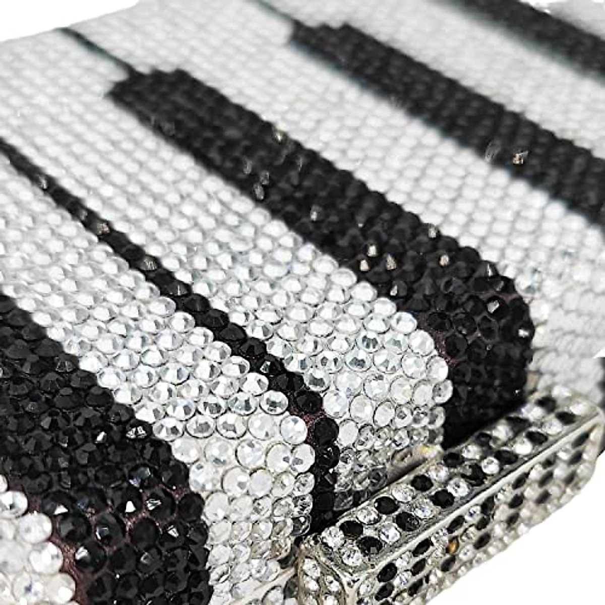 Boutique De FGG, Piano Keyboard Women Crystal Clutch Bag Evening Handbags, Wedding Party Rhinestone Purses