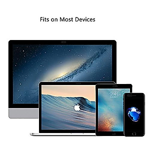 3PCS Ultra Thin Plastic Security Webcam Cover Shutter Slider Camera Sticker for MacBook Lenovo IPad Desktops with Strong Adhensive, Protecting Privacy and Securtiy