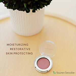 Lauren Brooke Cosmetiques Cream Eyeshadow | Natural Organic Eyeshadow, Richly Pigmented Eye Makeup, Creme Eyeshadow For Women (Rose Brown (Shimmer))