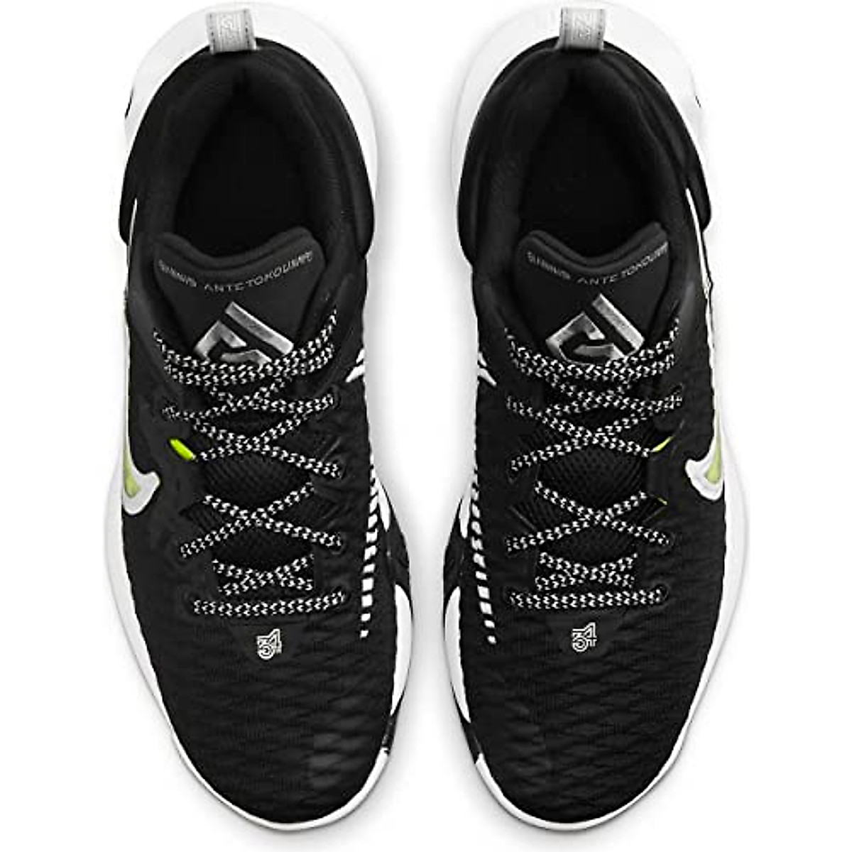 Nike Giannis Immortality Mens Basketball Trainers CZ4099 Sneakers Shoes (UK 7.5 US 8.5 EU 42, Black White Wolf Grey 010)