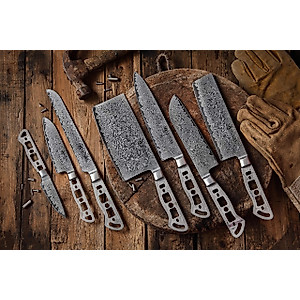 KATSURA Woodworking Project Kit – Paring Knife Blank – 3.5 Inch – Japanese Premium AUS 10, 67 Layers Damascus Steel