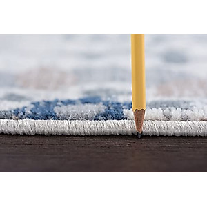 Wendy Transitional Floral Cream Runner Rug, 2' x 10'