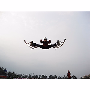 Skyrunner Iconiciris Kids/Child Youth Kangaroo Shoes Jumping Stilts Fitness Exercise (66-110lbs/30~50kg) (black)