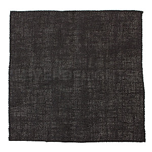 CleverDelights 12 Inch Black Burlap Squares - 4 Pack - Jute Burlap Fabric - Finished Edges - 12" x 12"