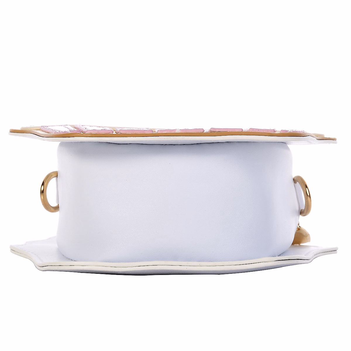 QZUnique Food Shape Cross Body Bag PU Cartoon Purse Ice Cream Sholuder Bag Handbag with Removable Chain