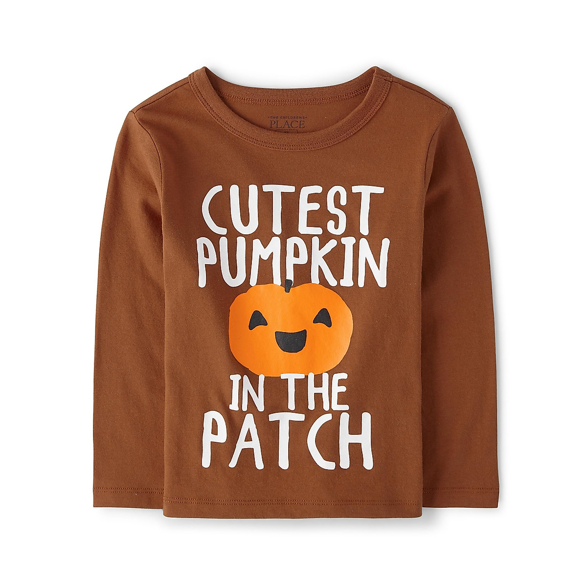 The Children's Place Unisex-Baby and Toddler Long Sleeve Fall Thanksgiving Graphic T-Shirt Cutest Pumpkin 5T
