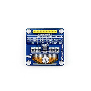 waveshare 0.96inch OLED (B) SPI/I2C Interfaces Straight/Vertical Pinheader for Hardware Platforms Such as Raspberry Pi/Jetson Nano/STM32
