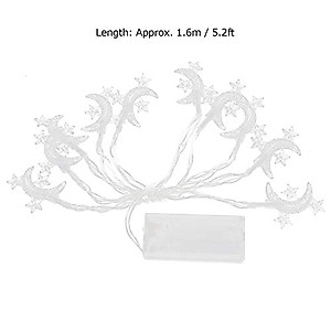 Light String, Simple And Convenient Moon Star Pendant Decoration Lamp, for Home Decoration, Garden Lighting Indoor And Outdoor