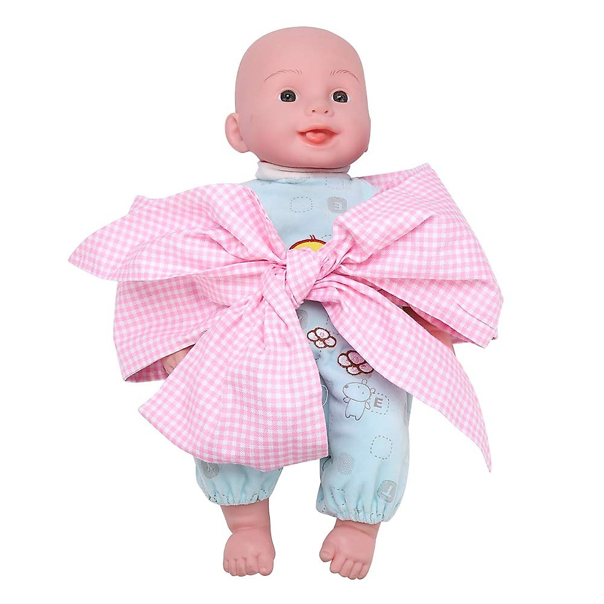 Zerodis Baby Swaddle Wrap Sash, Cotton Maternity Bowknot Newborn Infant Blanket for Photo Shot, Newborn Baby Swaddle Blankets Receiving Blankets Infant Baby Gifts(Light Plaid)