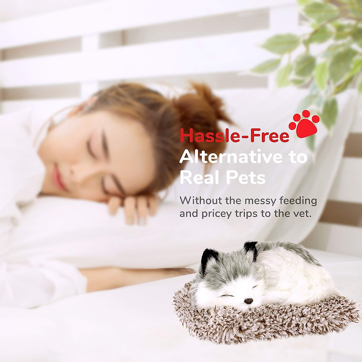 Perfect Petzzz Minis Alaskan Husky, Realistic, Lifelike Stuffed Interactive Plush Toy, Electronic Pets, Companion Pet Puppy with 100% Synthetic Fur