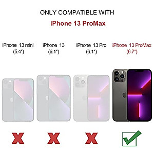 Defencase for iPhone 13 Pro Max Phone Case, iPhone 13 Pro Max Case Wallet for Women, Durable PU Leather Magnetic Flip Lanyard Strap Wristlet Zipper Card Holder, Rose Pink