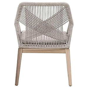 Star International Furniture Woven Fabric Outdoor Arm Chair - Gray (Set of 2)