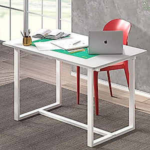 ZINUS Alto 47” White Frame Desk / GOOD DESIGN™ Winner / Computer Workstation / Office Desk / Easy, Bolt Free Assembly, White