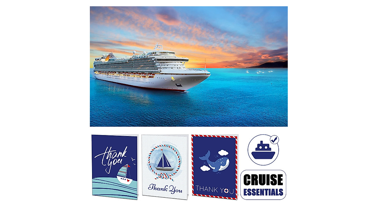 Thank You Cards for Cruise Staff - 24 Set by Hotop