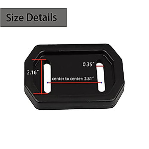 HUSWELL 731-06439 Snowblower Skid Shoes Slide Shoe 2 Pack with Mounting Hardware for Polymer Snow Blower Slide Shoe