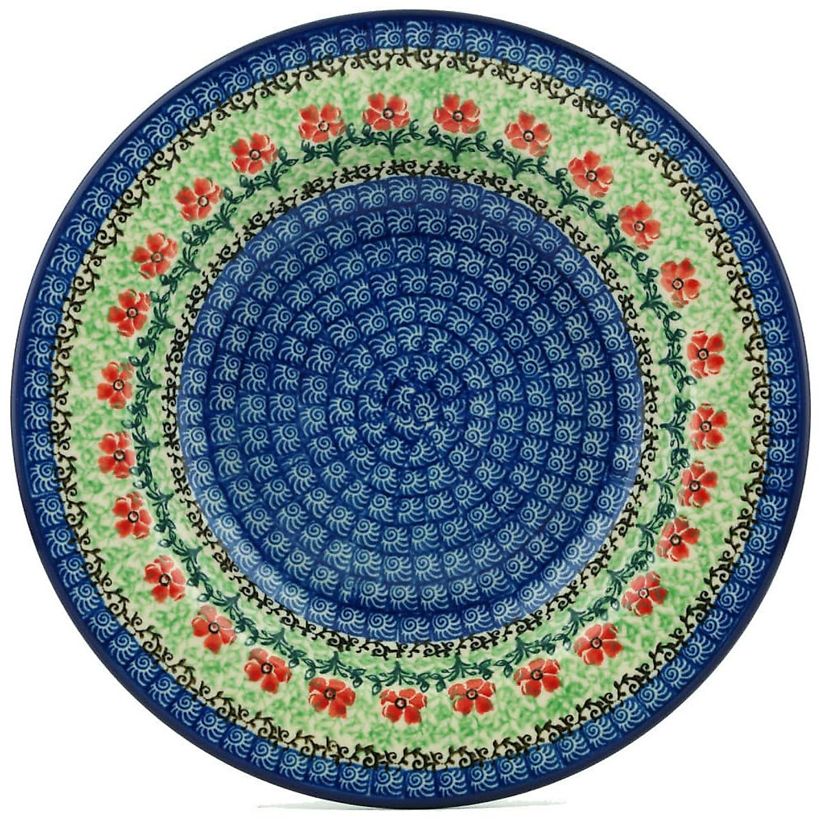 Polish Pottery Pasta Bowl 9-inch Maraschino made by Ceramika Artystyczna