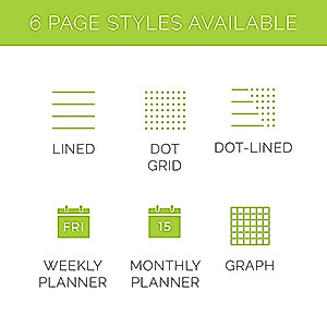 Rocketbook Orbit Legal Pad Letter - Smart Reusable - Black, Lined/Dot-Grid