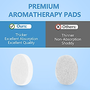 KEEPOW 30 Pack Aroma Pads Refills Compatible with LEVOIT Core Mini/LV-H128 Air Purifier, Essential Oil Pads Replacement Aromatherapy Refill Pads