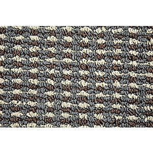 Garland Rug Berber Coloriations 18" x 28"/18" x 28", Cinder Gray
