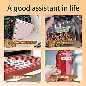 Makeid Label Maker Machine with 2 Tapes (1 White+ 1 Transparent) 3/5 inch or 16mm USB Rechargeable Thermal Label Printer for Android iOS Cute Fonts Emoji Stickers Fast and Easy, Beige