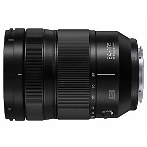 Panasonic LUMIX S 24-105mm F4 Lens, Full-Frame L Mount, Optical Image Stabilizer and Rugged Dust/Splash/Freeze-Resistant S-R24105 (USA), Black